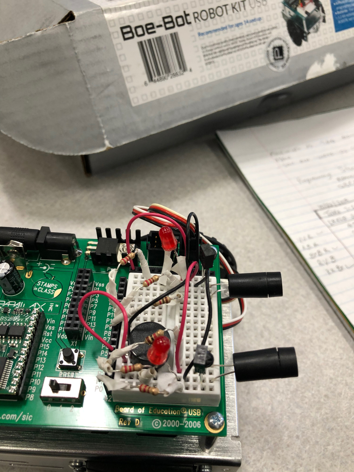 Parallax 28832 Programmable Boe-Bot Robot Kit - USB Version (non-solder) 722512343351 | eBay