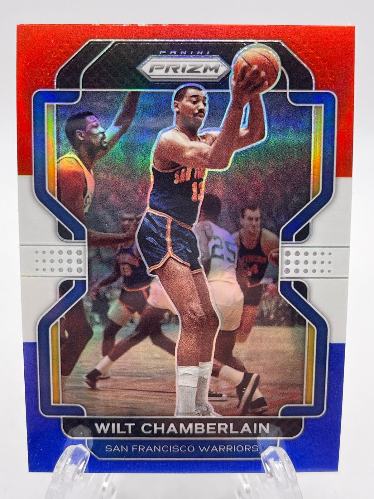 Wilt Chamberlain 2021-22 Prizm RWB Red White & Blue Prizm Wilt Chamberlain 2021-22 Prizm RWB Red White & Blue Prizm