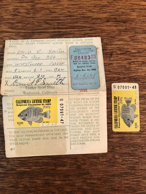 Licenses - Vintage Fishing License - 4