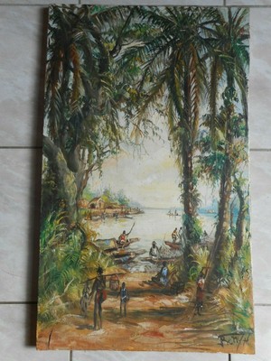 Peinture Malgache d’occasion | Plus que 4 à -60%