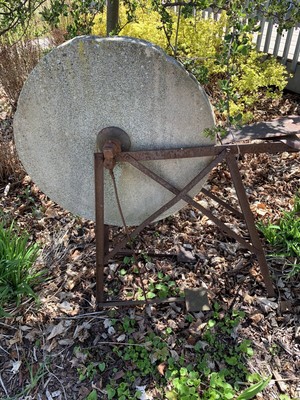 Antique Grinding Stone Wheel for sale | Only 2 left at -70%