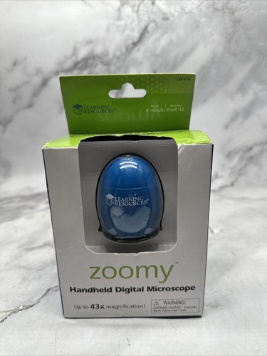 Learning Resources Zoomy Handheld Digital Microscope 43x New