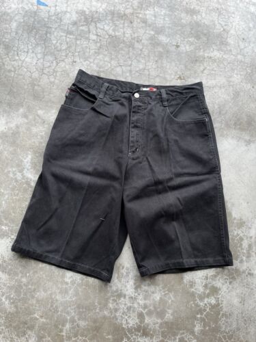 Vintage 90's South Pole Super Baggy Black Denim Jean Shorts Vintage 90's South Pole Super Baggy Black Denim Jean Shorts