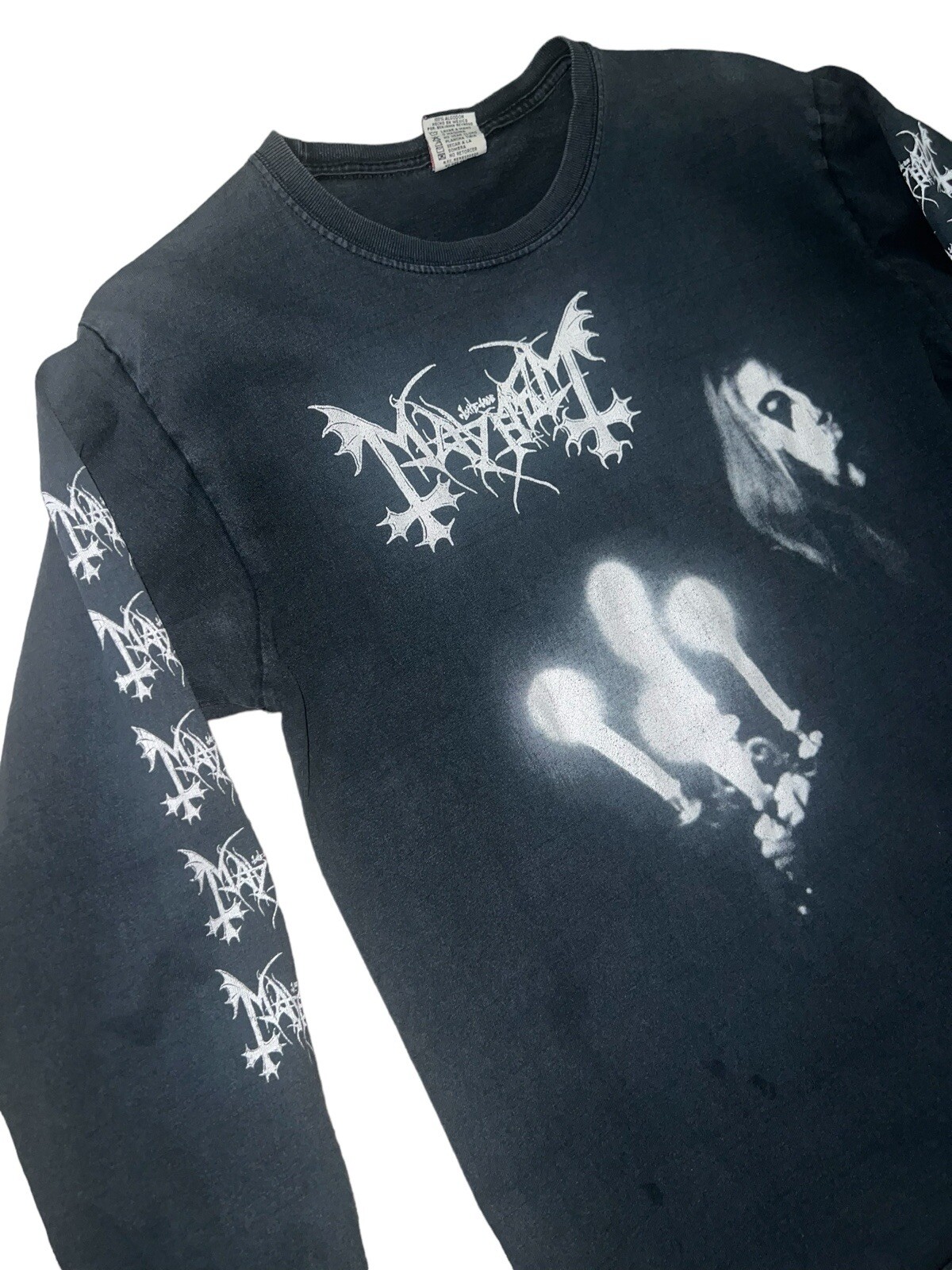 日本代購代標第一品牌【樂淘letao】－Vintage Mayhem Shirt Long Sleeve Black Metal Tour ...