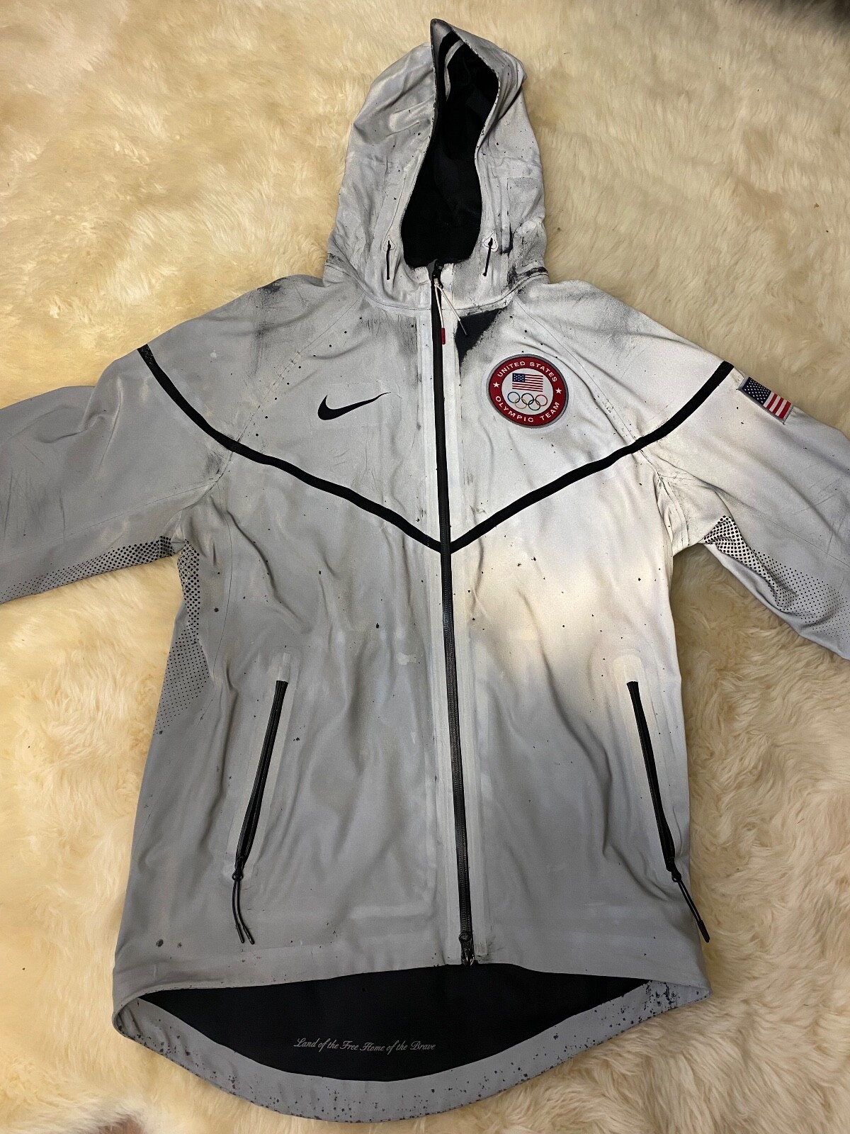 Nike Team USA Olympics Jacket -- Reflective 3M Very RARE | eBay Nike Team USA Olympics Jacket -- Reflective 3M Very RARE | eBay