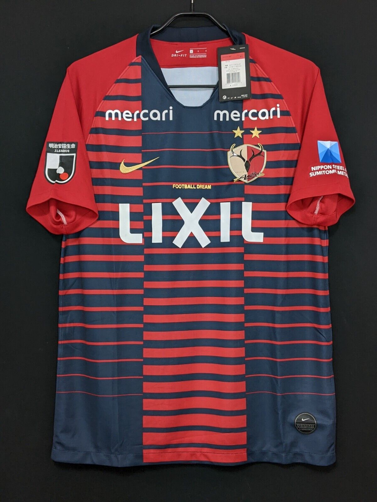 2019 Kashima Antlers Home Jersey J. league Soccer Shirt Size 2019 Kashima Antlers Home Jersey J. league Soccer Shirt Size
