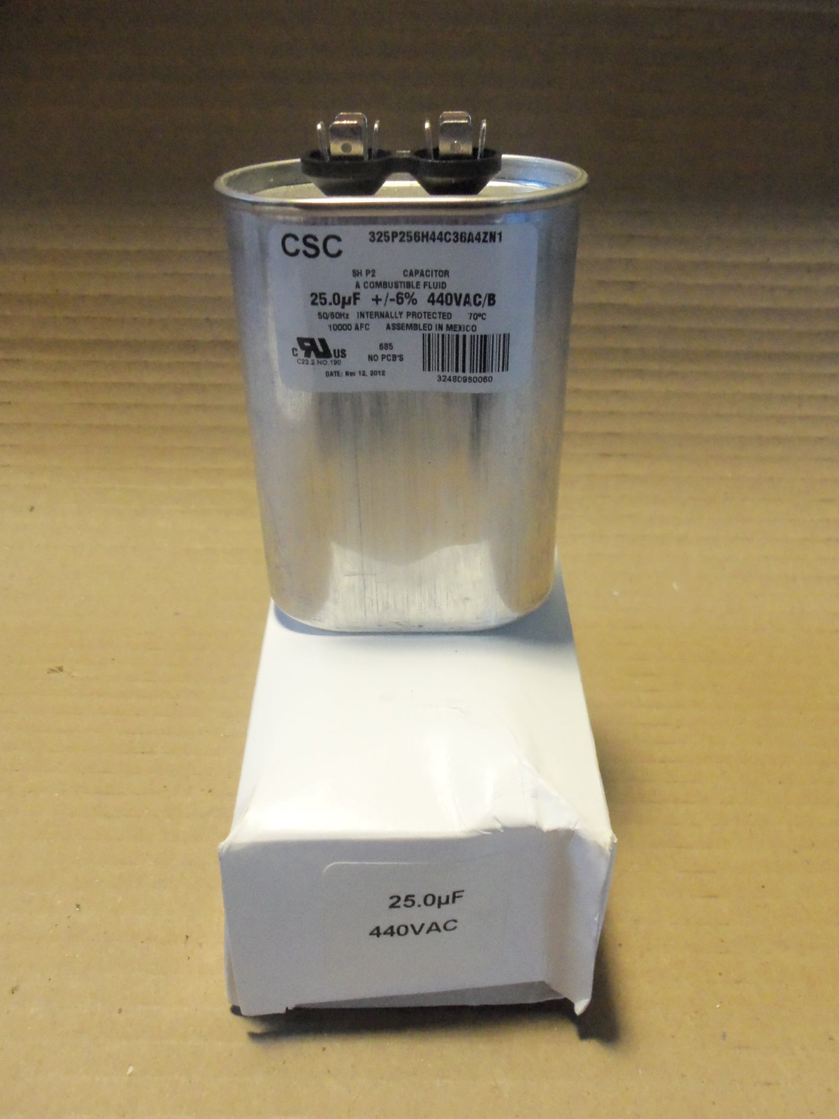 New CSC 325P256H44C36A4ZN1 Capacitor 25.0UF +/-6% 440VAC/B Fire Alarmの ...
