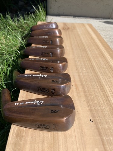 Mizuno mp 14 irons (heads only) - Aged Copper Refinish. 3,5,6,7,8,9,P ...