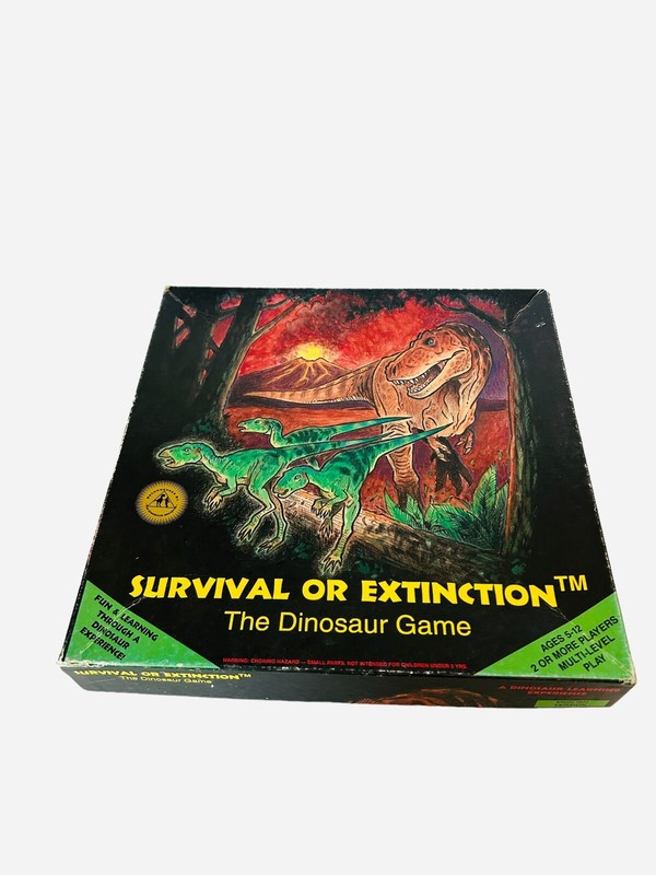 The Dinosaur Game: Survival or Extinction (1995) Board Game – Board ...