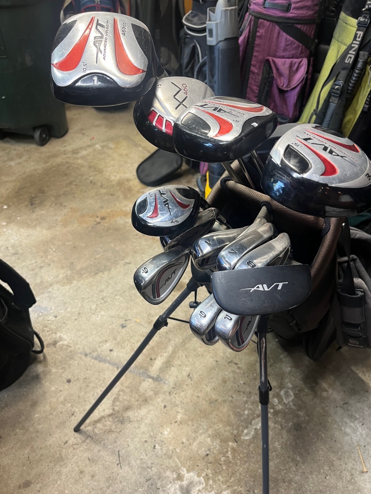AVT Golf COMPLETE SET WITH PING STAND BAG-5