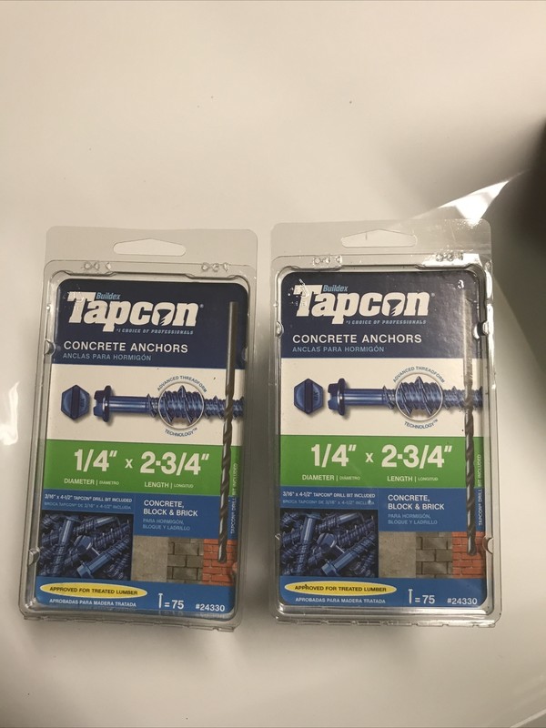tapcon-24330-hex-washer-head-concrete-anchors-1-4-x-2-3-4-2-box-of