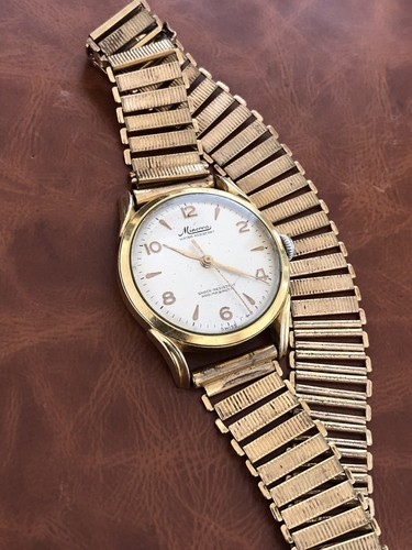 Vintage Minerva Gold Plaque Mech. Hand Wind Watch LugsのeBay公認海外通販｜セカイモン