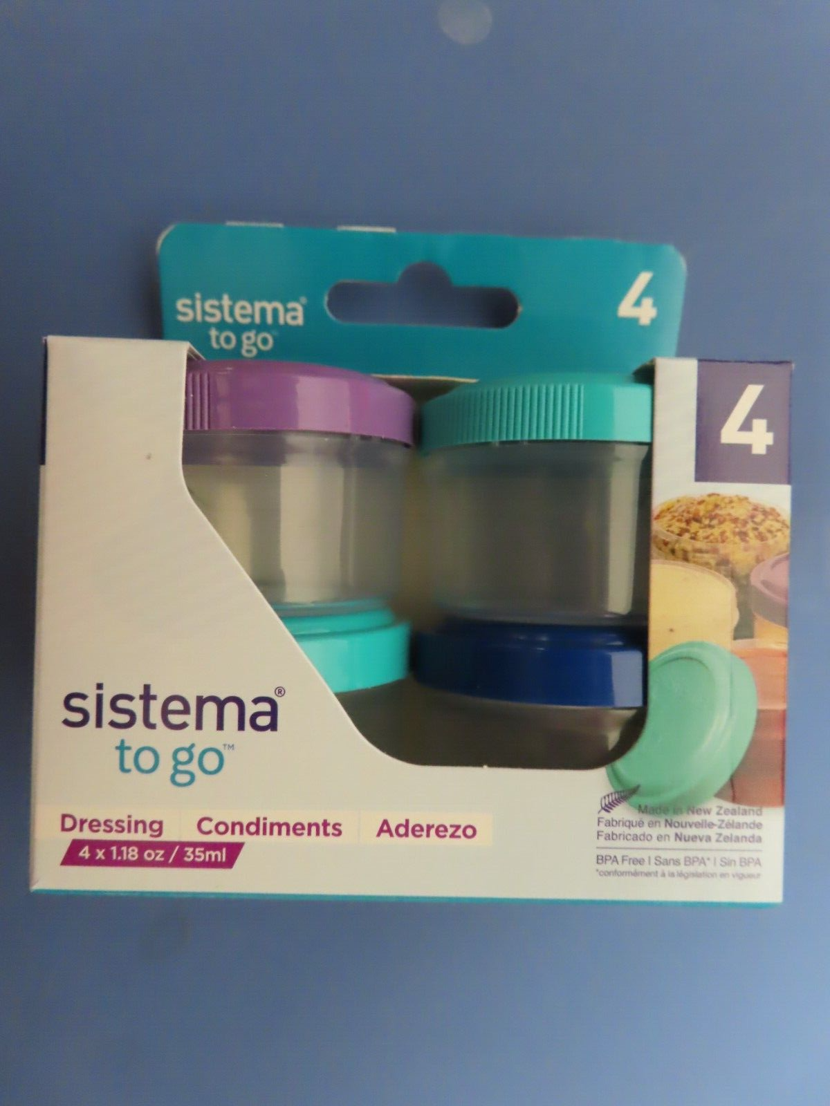 Sistema To Go 1.18 Oz. Condiment Salad Dressing