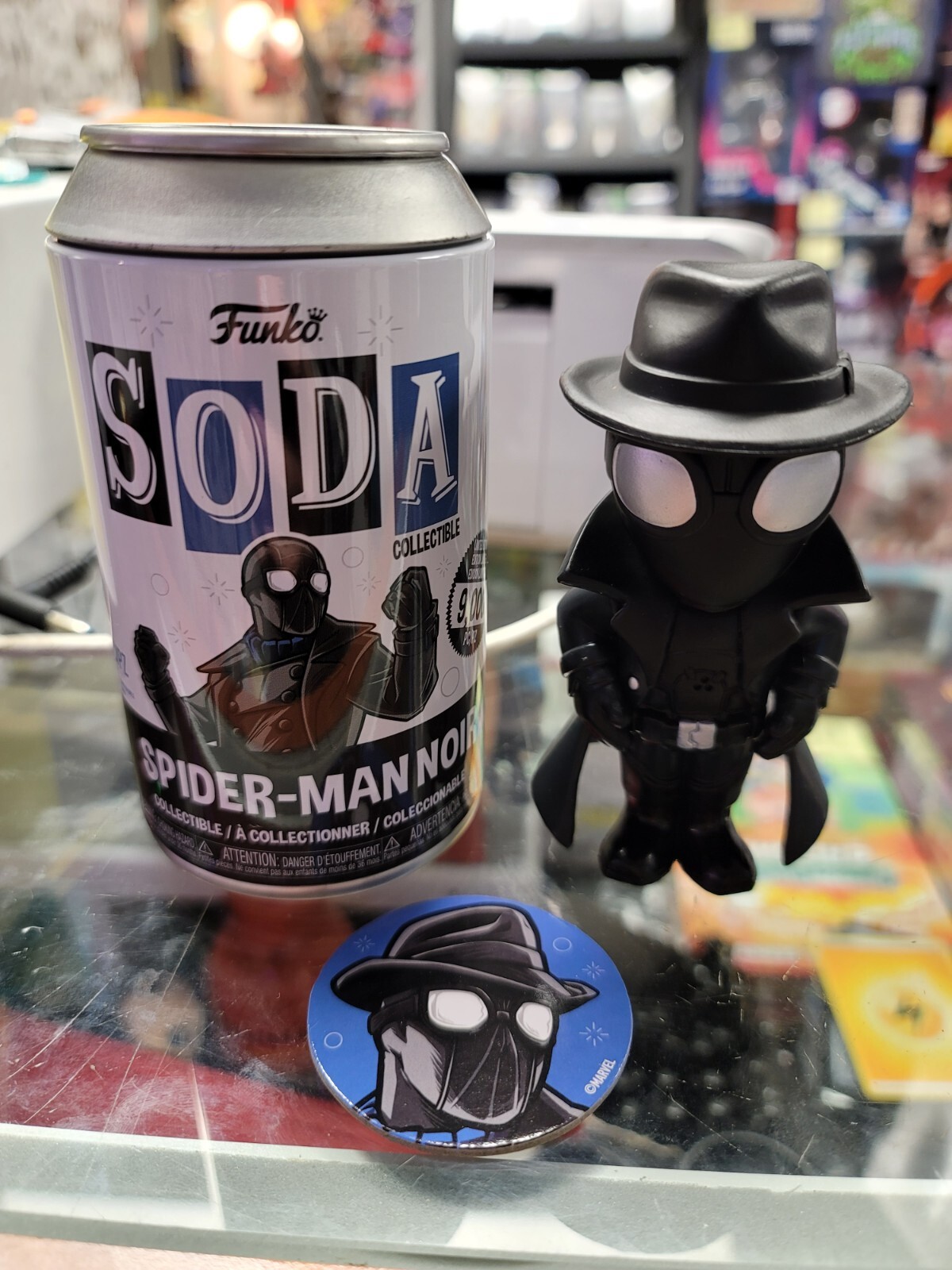 Funko Vinyl Soda Marvel Spider Man Noir with Fedora CHASE 1 500 w Disc Can eBay