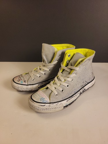 Converse Two Fold Neon Mirage Gray Neon Yellow Sneaker Hi Converse Two Fold Neon Mirage Gray Neon Yellow Sneaker Hi
