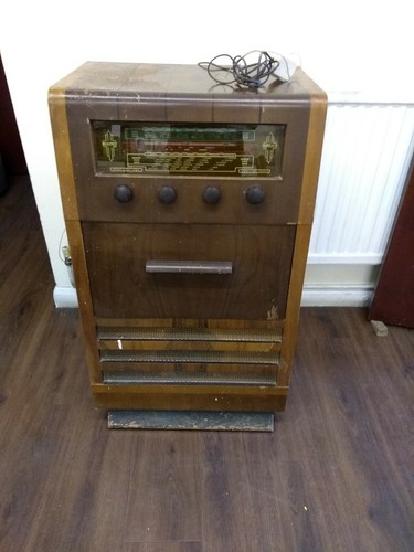 VINTAGE RADIOGRAM with Garrard Model 210 4-Speed Turntable. For ...