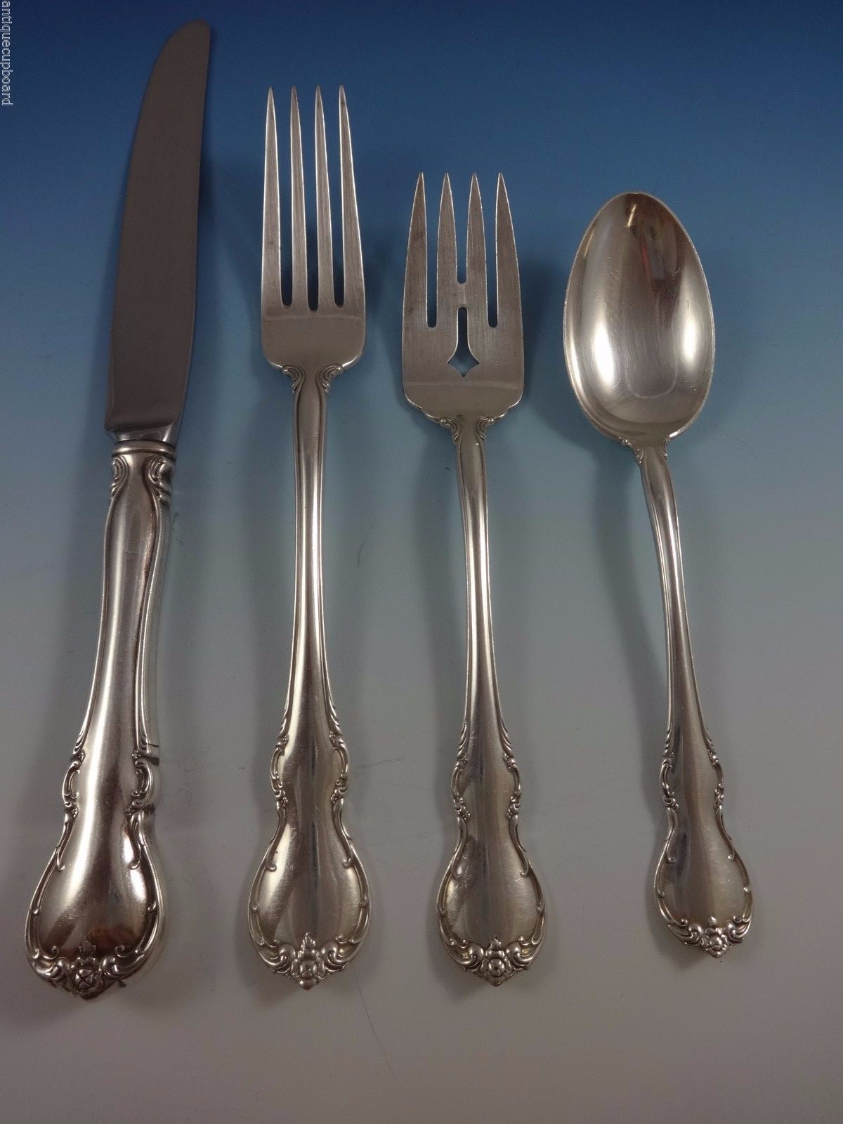 French Provincial by Towle Sterling Silver Flatware Set 8 Service 52 ...