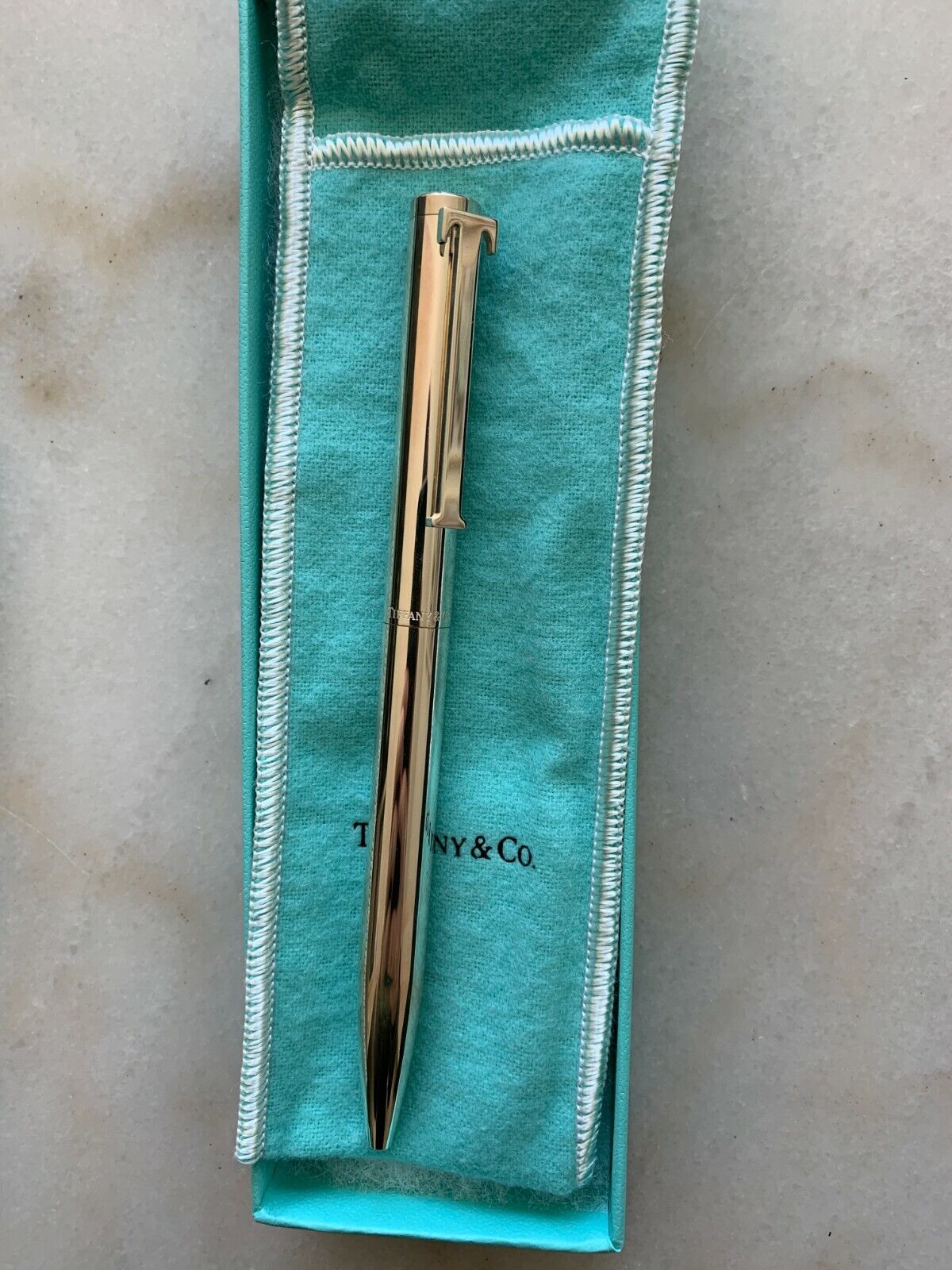 TIFFANY & CO. Executive 925 Sterling Silver T-Clip Ballpoint TIFFANY & CO. Executive 925 Sterling Silver T-Clip Ballpoint