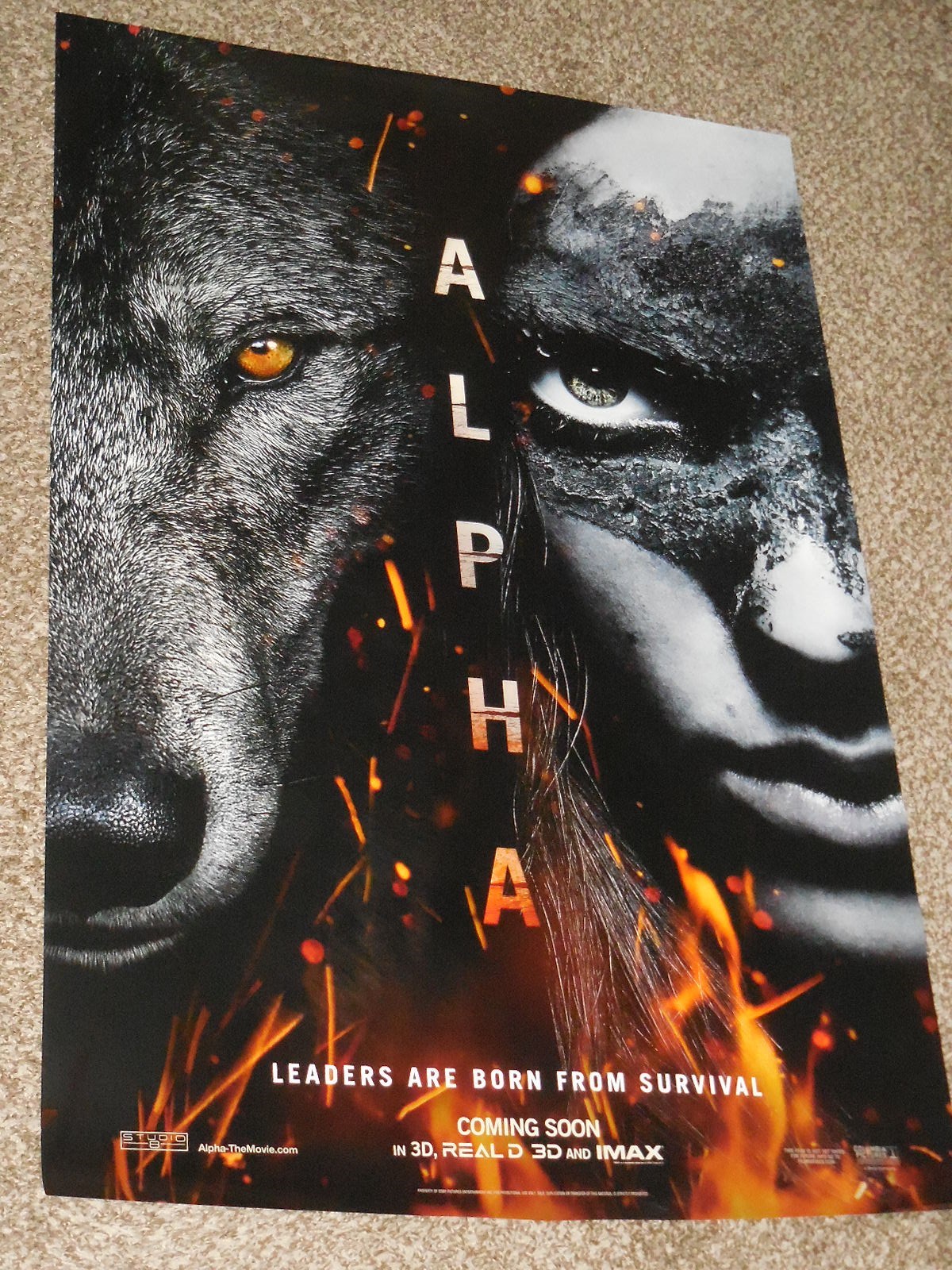 Alpha 2018 "C" 27x40 Original D/S Movie POSTER | eBay