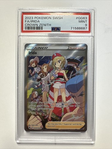 PSA 9 Mint 2023 Pokemon Crown Zenith Irida Full Art GG63 PSA 9 Mint 2023 Pokemon Crown Zenith Irida Full Art GG63