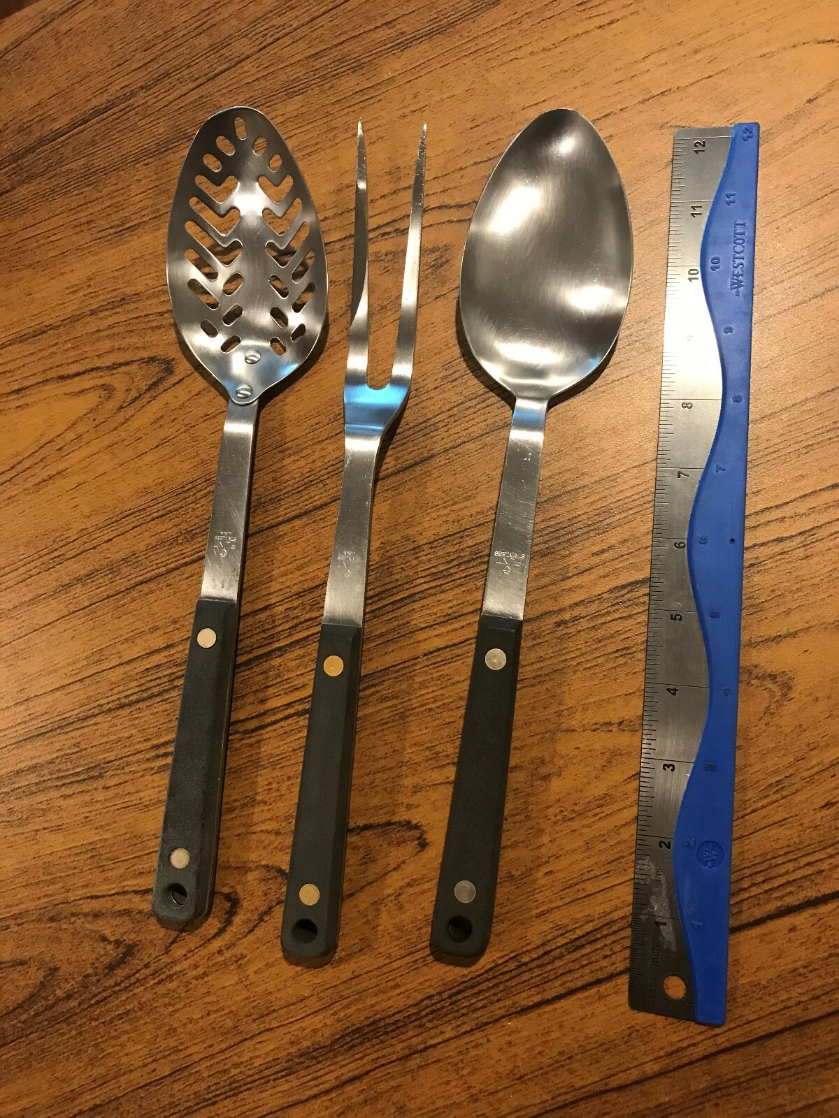 Vintage Arrowhead Flint Solid Serving Basting Spoon, slotted Spoon and ...