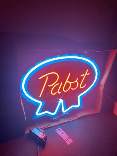 Original vintage pabst blue ribbon Neon Light Working Original vintage pabst blue ribbon Neon Light Working