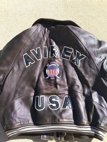 90s AVIREX ICON VTG USA 'ALL AMERICAN' USA LEATHER JACKET 90s AVIREX ICON VTG USA 'ALL AMERICAN' USA LEATHER JACKET