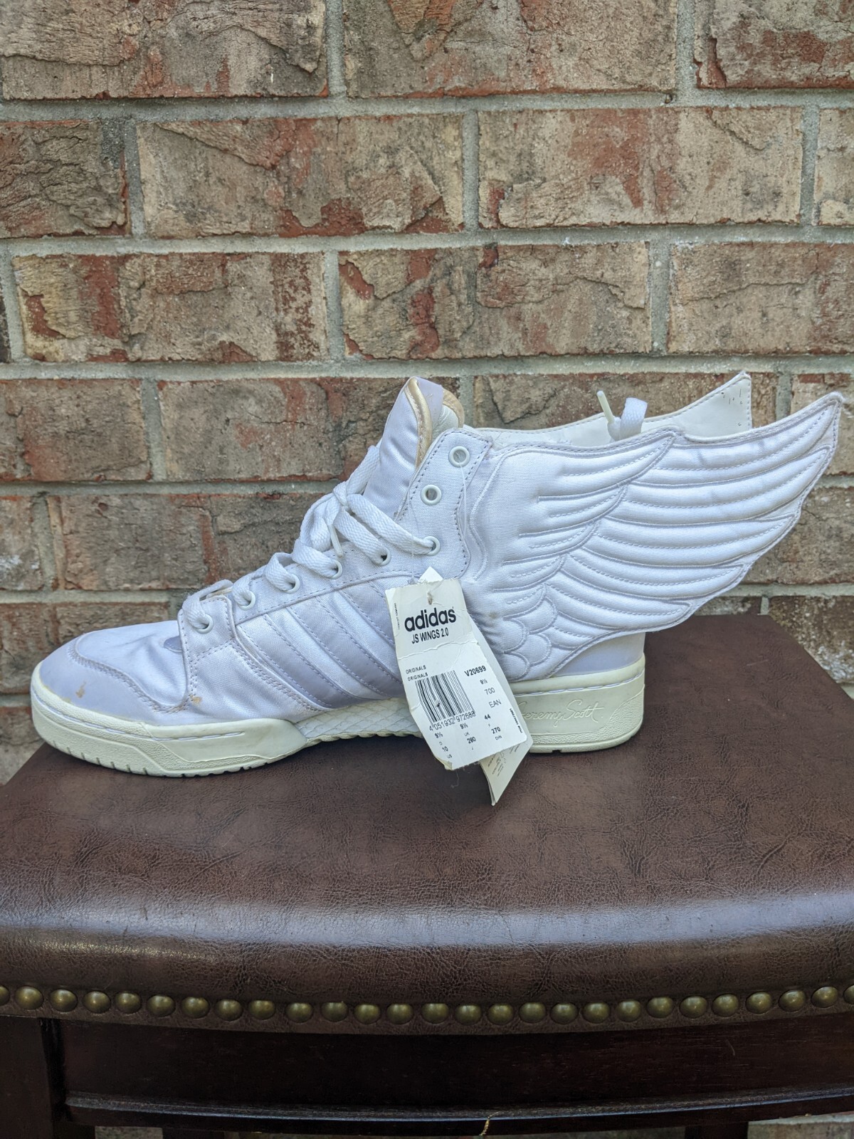 RARE Adidas x Jeremy Scott Wings 2.0 Triple White V20699 US RARE Adidas x Jeremy Scott Wings 2.0 Triple White V20699 US