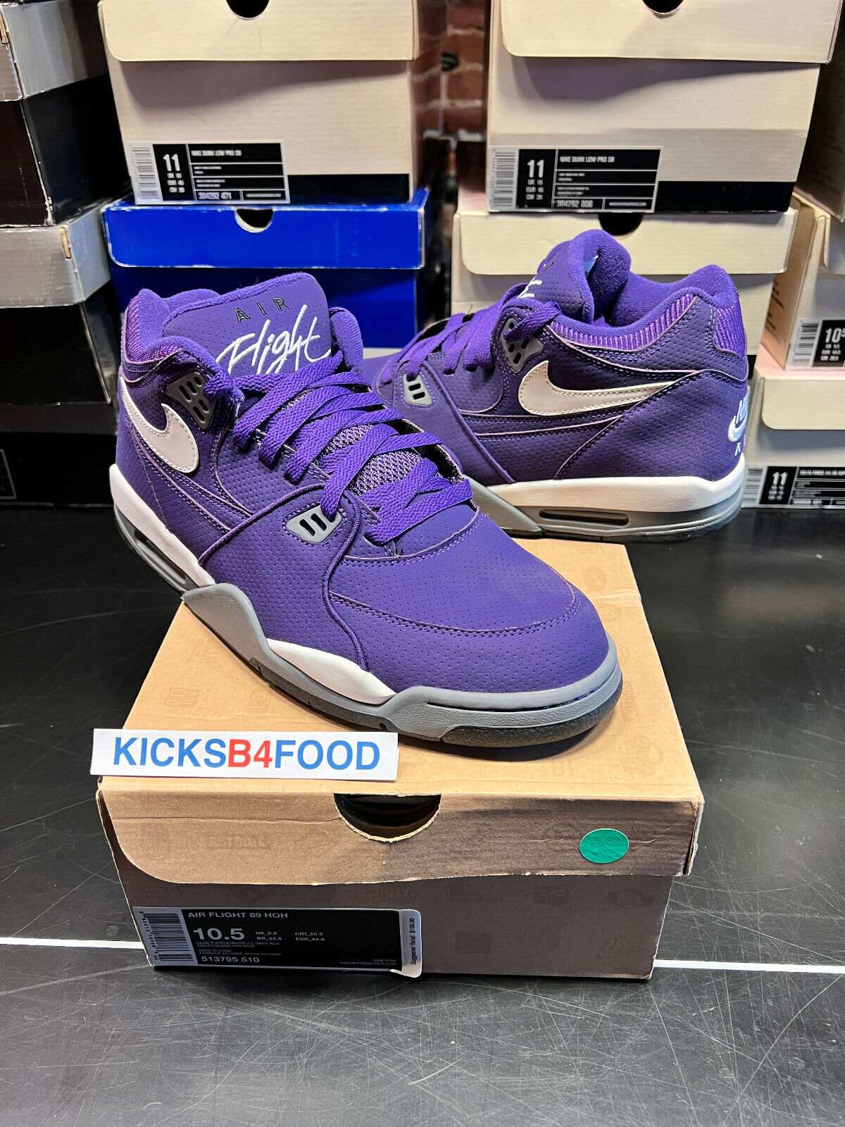 DS 2011 NIKE AIR FLIGHT 89 'HOH' HOUSE OF HOOPS CLUB PURPLE DS 2011 NIKE AIR FLIGHT 89 'HOH' HOUSE OF HOOPS CLUB PURPLE