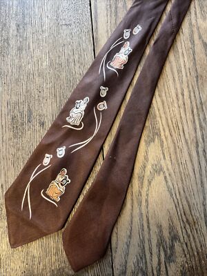 1940s Mens Ties | Wide Ties & Painted Ties