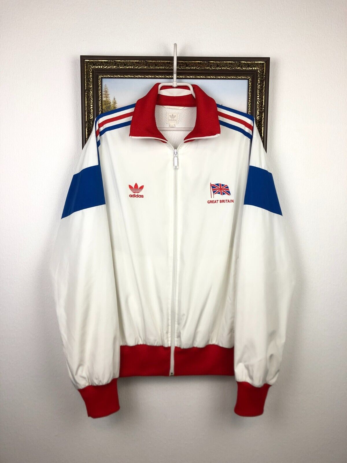 Vintage Adidas Originals Great Britain Jacket Mens Track Top Vintage Adidas Originals Great Britain Jacket Mens Track Top