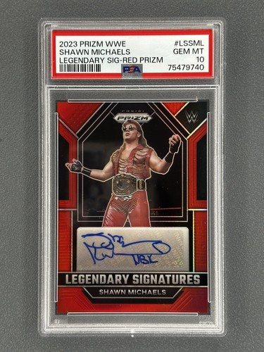 SHAWN MICHAELS 2023 PRIZM WWE LEGENDARY SIGNATURES RED AUTO SHAWN MICHAELS 2023 PRIZM WWE LEGENDARY SIGNATURES RED AUTO