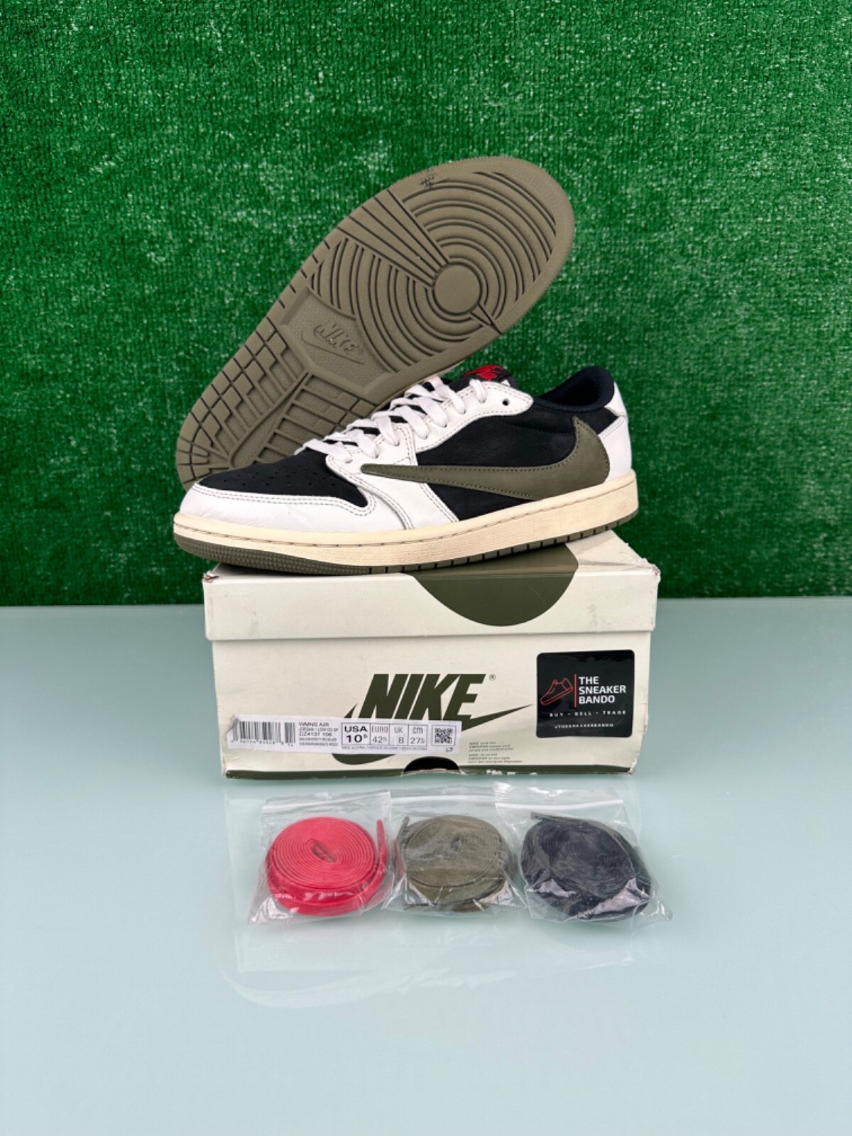 Size 10.5 - Jordan 1 Retro OG x Travis Scott Low Olive W | eBay Size 10.5 - Jordan 1 Retro OG x Travis Scott Low Olive W | eBay