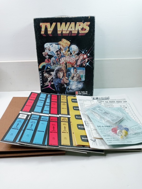 TV Wars (1987) Board Game – Board Game Guys