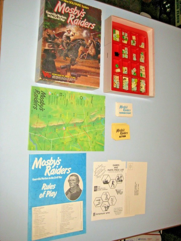 Mosby’s Raiders: Guerilla Warfare in the Civil War (1985) – Board Game Guys