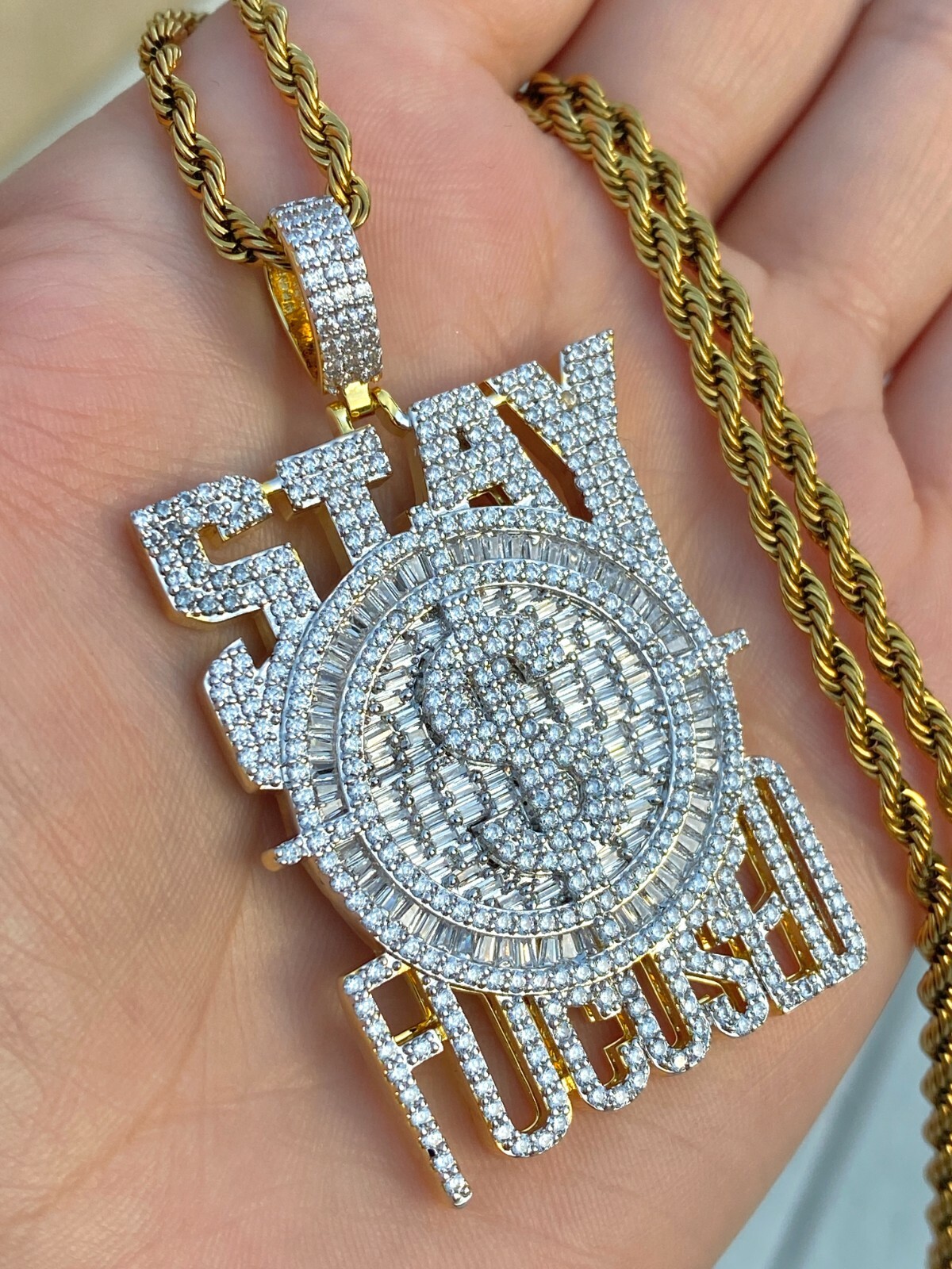 Custom pendant iced out store