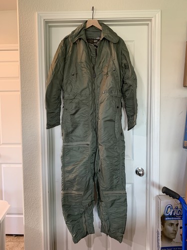 Vintage 60s CWU-1P Flight Suit Mens Large USAF Coveralls Vintage 60s CWU-1P Flight Suit Mens Large USAF Coveralls