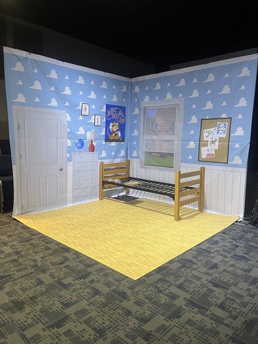 (2) 10x10 Toy Story Backdrops, Andy’s Room Backdrop,