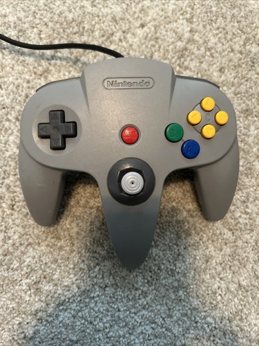 Official Nintendo 64 GRAY Controller AUTHENTIC 👾 OEM N64 Remote NUS-005 ...