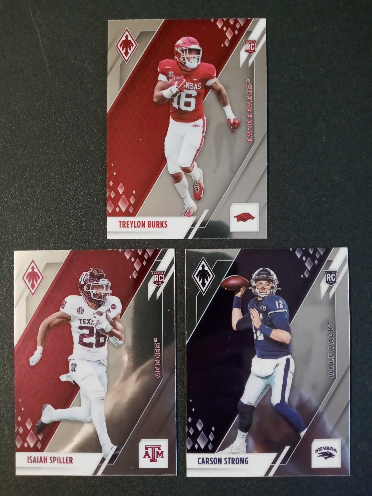 3) 2022 Panini Chronicles Phoenix Treylon Burks RCs # 33,30 3) 2022 Panini Chronicles Phoenix Treylon Burks RCs # 33,30