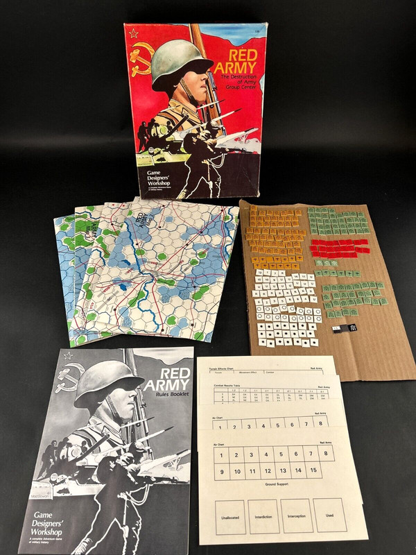 Red Army: The Destruction of Army Group Center (1982) Board Game ...