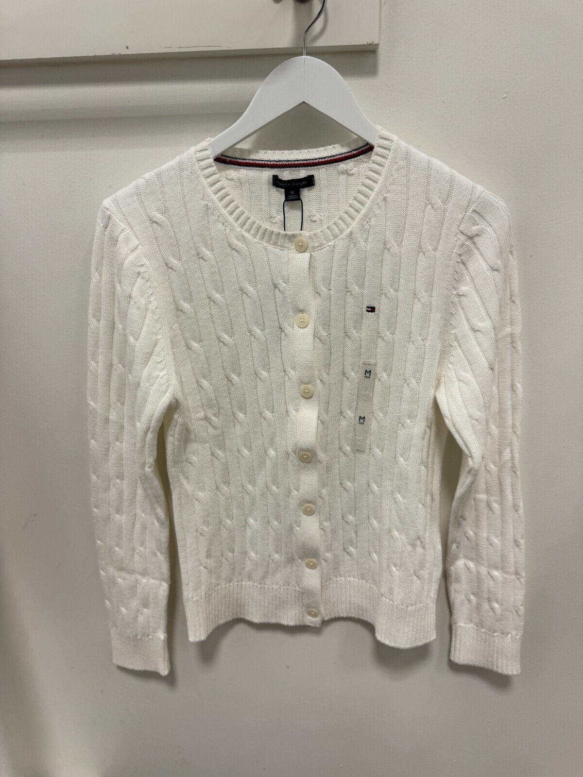 Tommy Hilfiger Women's Cable Knit Cardigan Cotton. 76J4701 Tommy Hilfiger Women's Cable Knit Cardigan Cotton. 76J4701