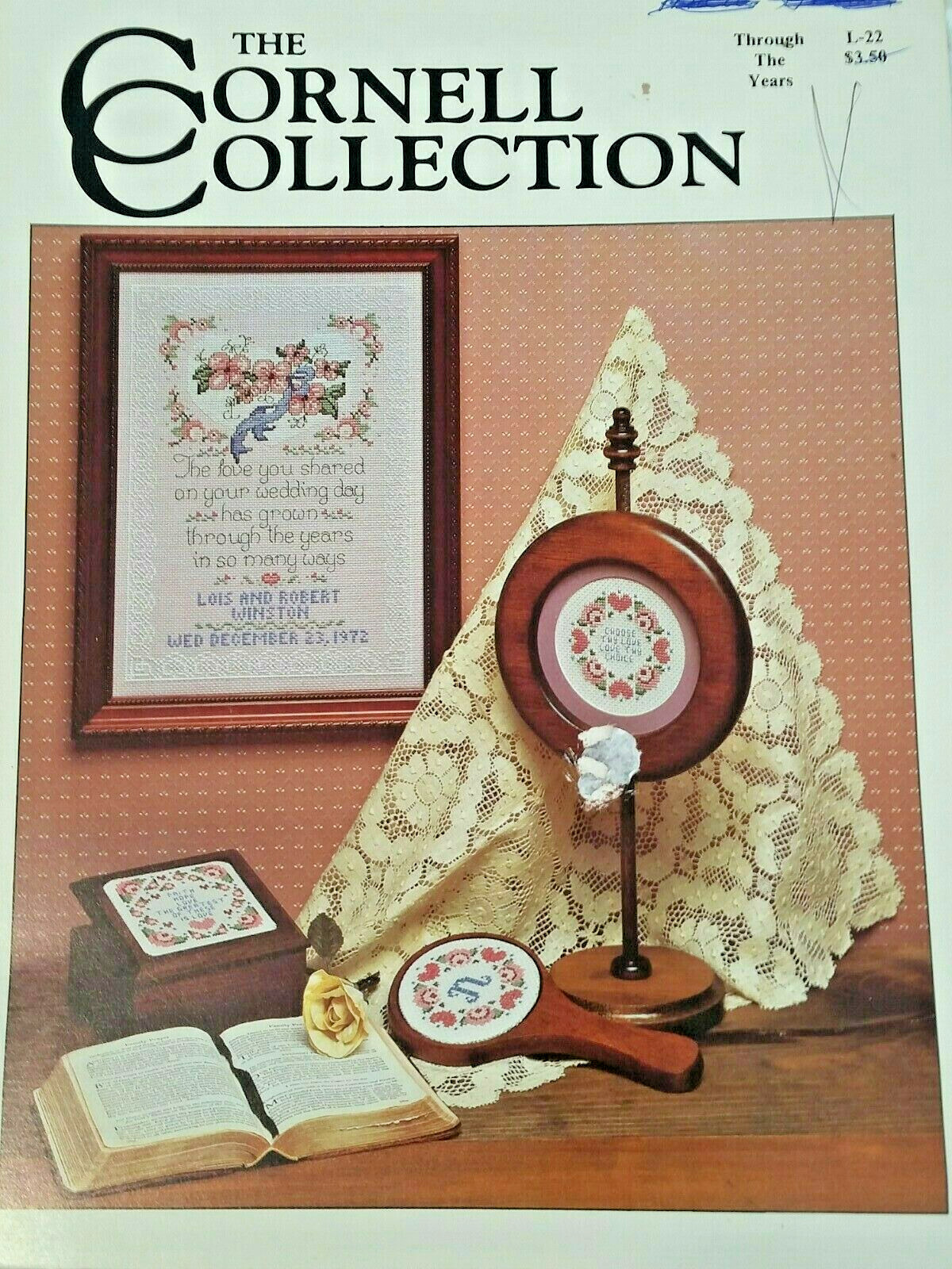 4pg Leaflet 1989 | Cornell Collection 022 Through The Years 4 Designs Cross Stitch