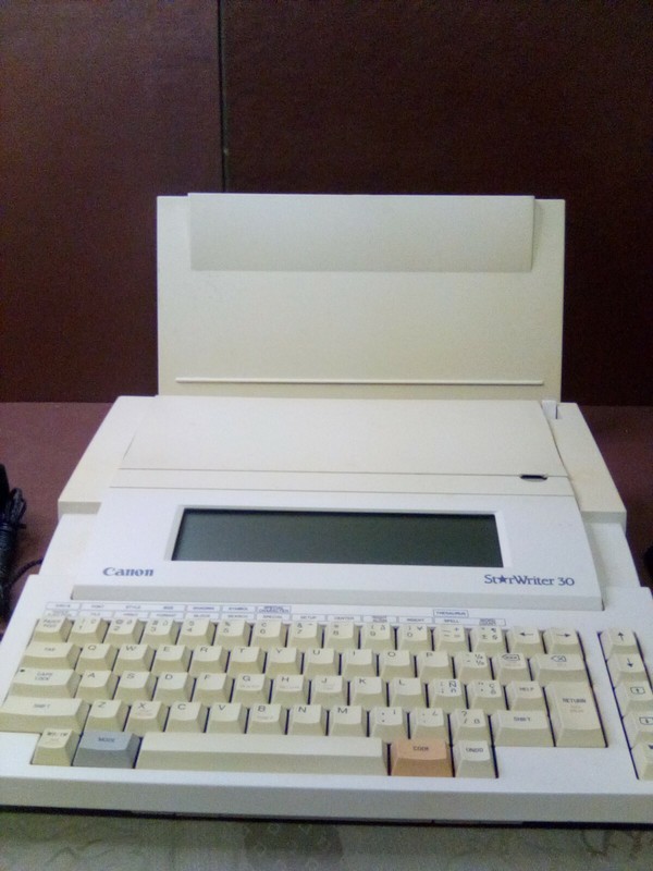 Canon typewriter photos of Canon StarWriter 30 by year then serial ...