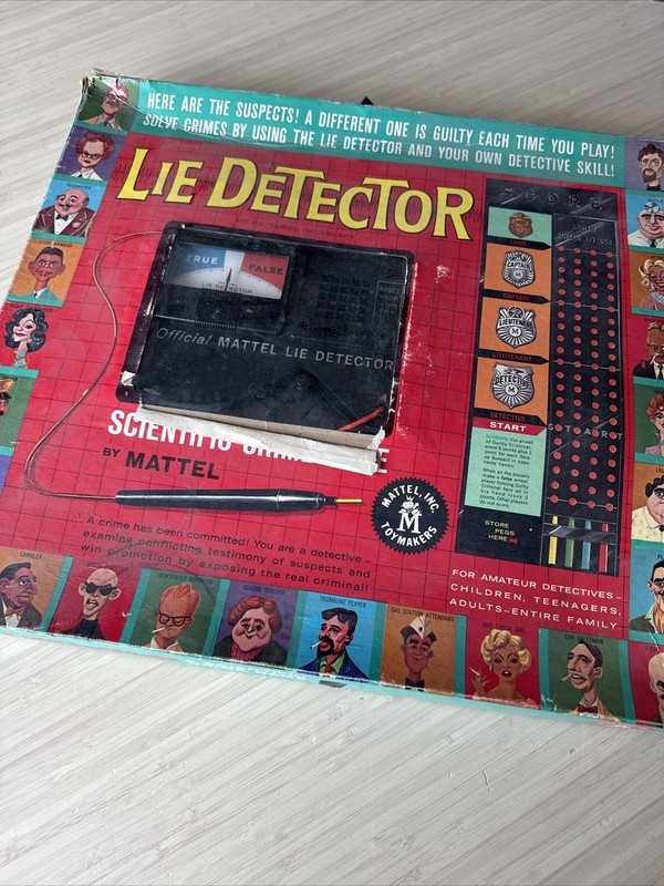Lie Detector (1960) Board Game – Board Game Guys