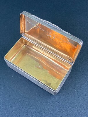 Boxes - Silver Snuff Box Hallmarks
