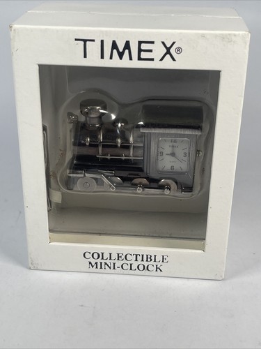 Timex Collectible Mini Clock Locomotive Engine Train Railroad