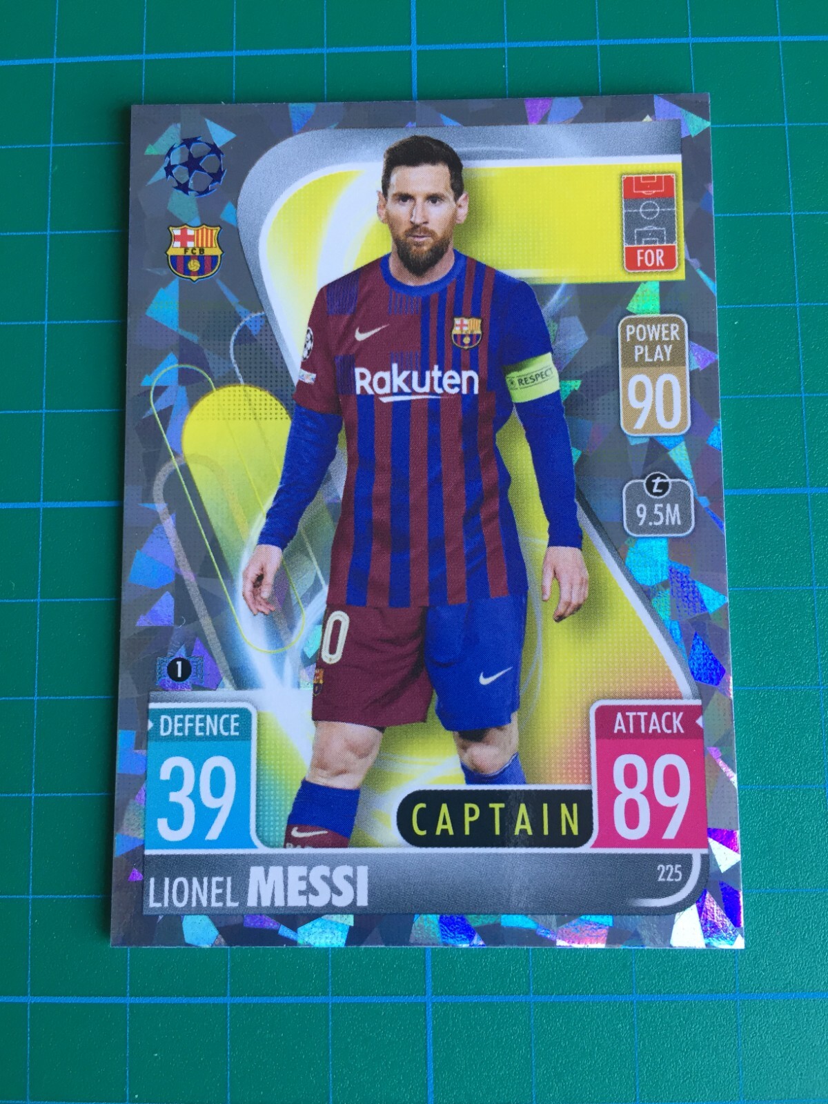 LIONEL MESSI #225 CRYSTAL Card Topps Match Attax UEFA LIONEL MESSI #225 CRYSTAL Card Topps Match Attax UEFA