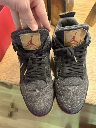 Size 12 - Levi's x Air Jordan 4 Retro Black Denim Size 12 - Levi's x Air Jordan 4 Retro Black Denim