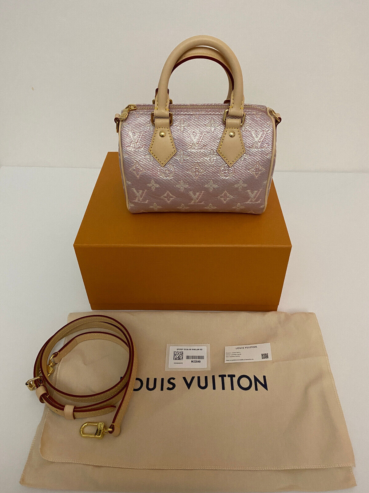 Louis Vuitton Monoglam Speedy 20 PINK Small S 8 Louis Vuitton Monoglam Speedy 20 PINK Small S 8